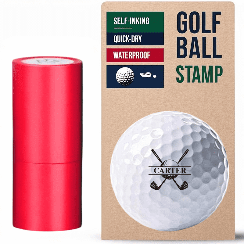 Kainsy Custom Golf Ball Stamp Marker Self-Inking, Personalized Logo for ...