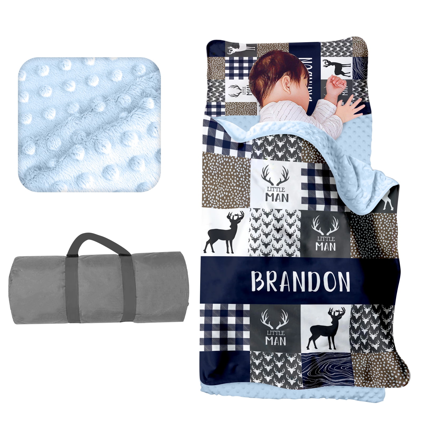 Kainsy Custom Name Toddler Nap Mat for Daycare Cot Bedding ...