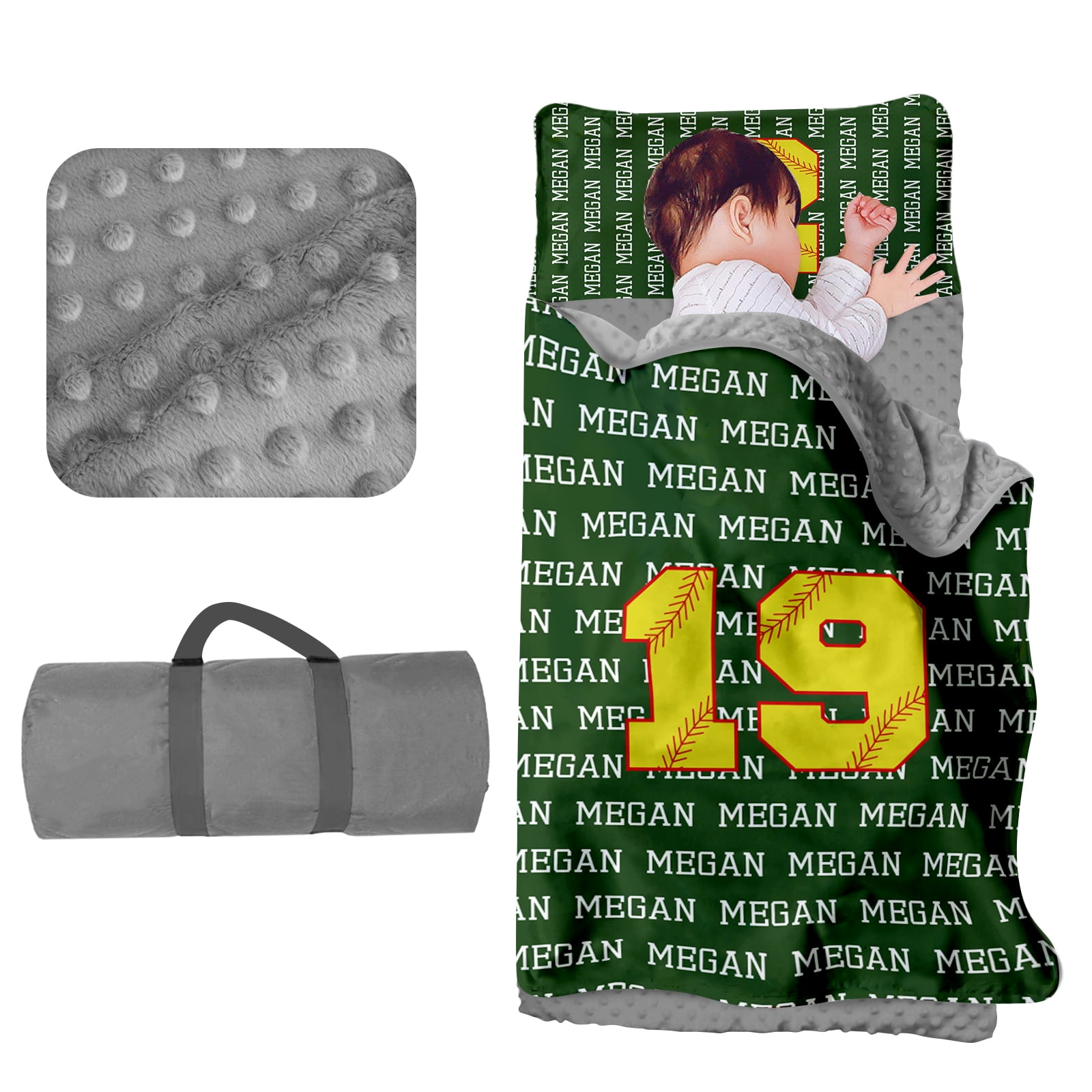 Kainsy Custom Toddler Nap Mat for Daycare - Evulum Kids Boys Sleeping ...