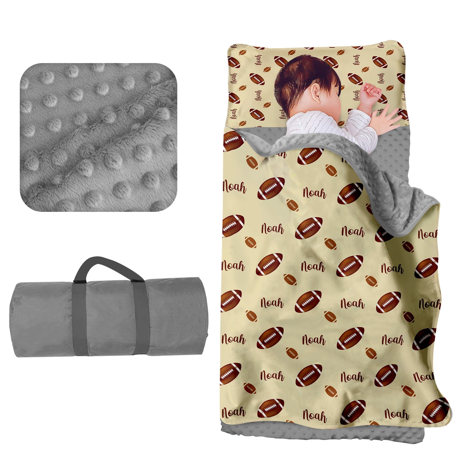 Kainsy Custom Toddler Nap Mat for Daycare Sleeping Bag for Boys Girls ...