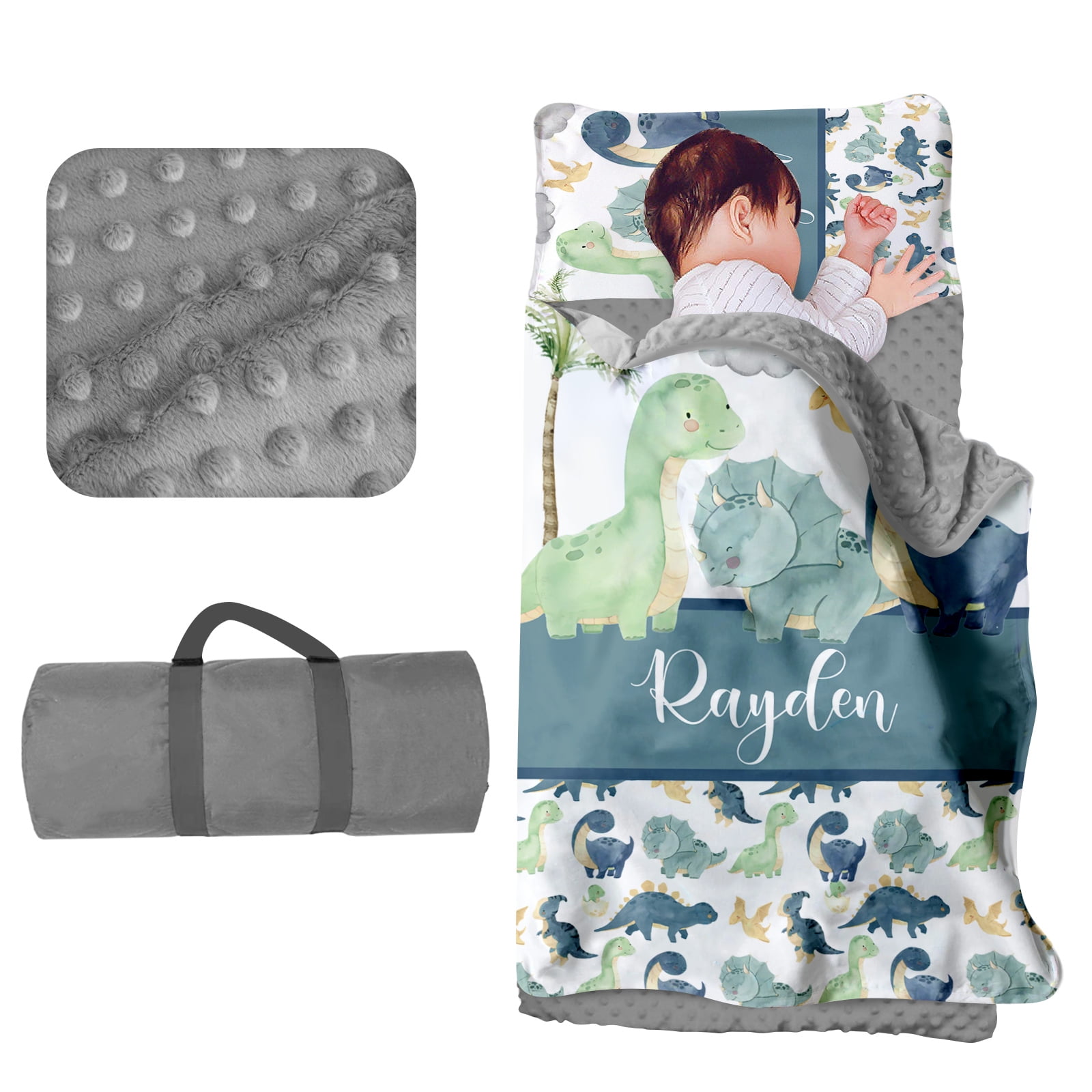 Kainsy Custom Toddler Nap Mat for Preschool - Personalized Name Kids ...