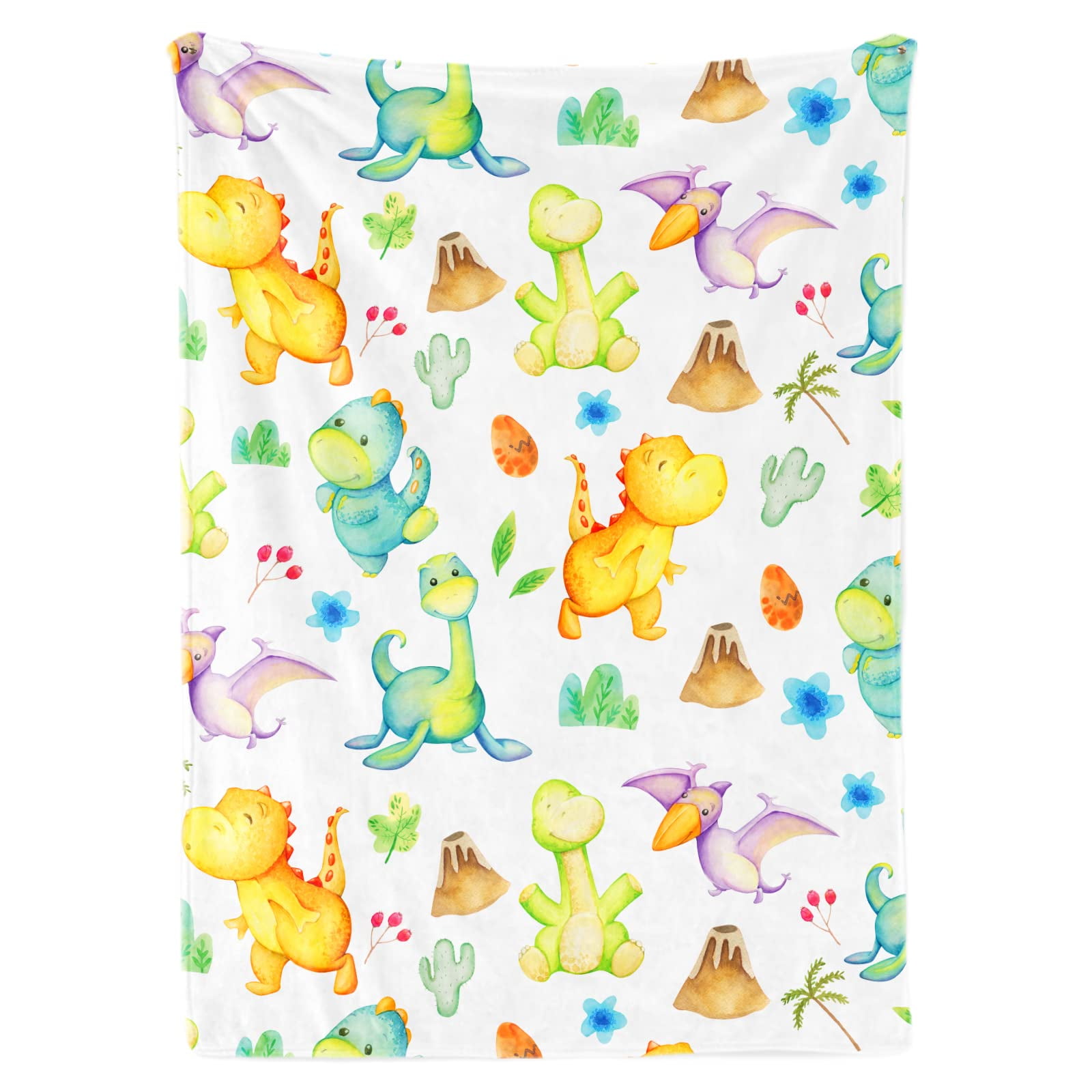 Kainsy Dinosaurs Kids Blanket for Boys Girls, Soft Dinosaur Flannel ...