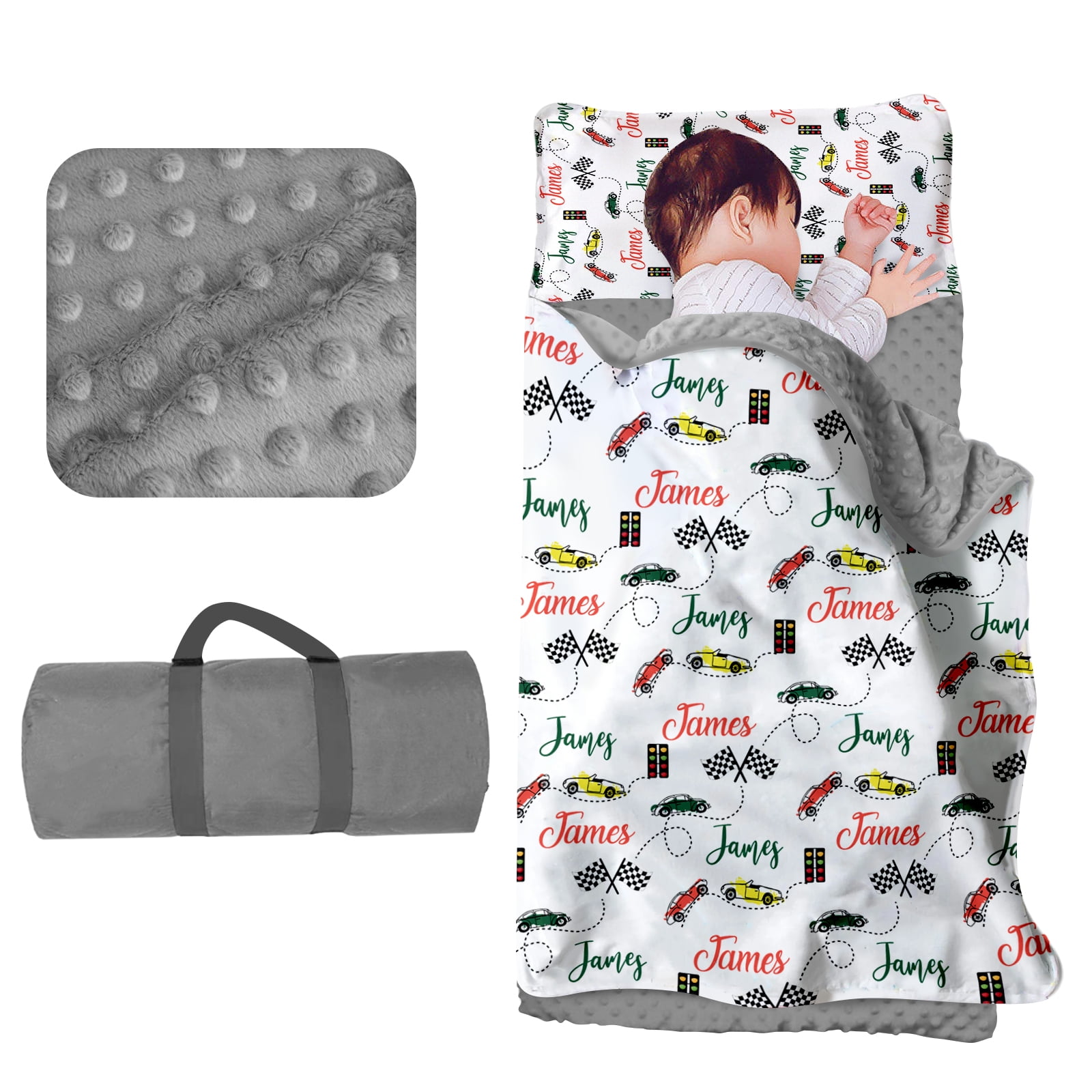 Kainsy Evulum Personalized Toddler Boys Sleeping Bag, Nap Mat for ...