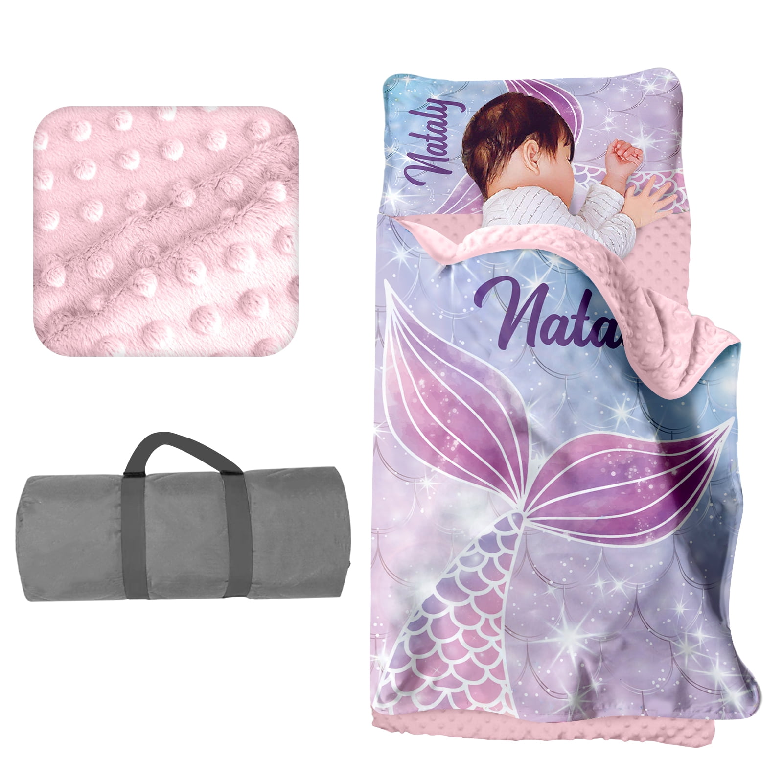 Kainsy Personalized Toddler Girls Sleeping Bag Nap Mat for Daycare ...