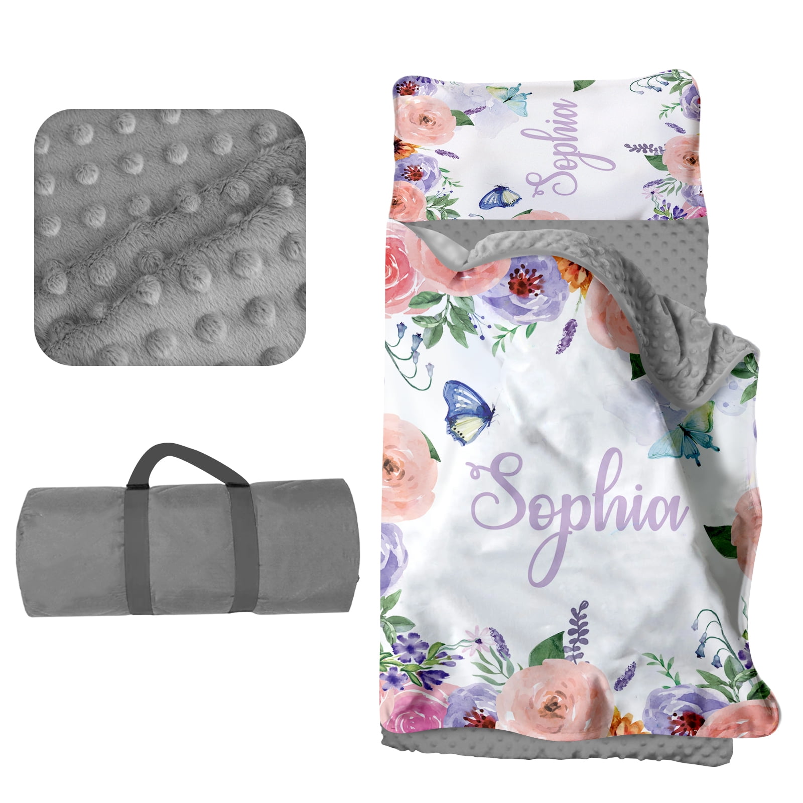 Kainsy Personalized Toddler Nap Mat for Boys Girls, Custom Name Kids ...