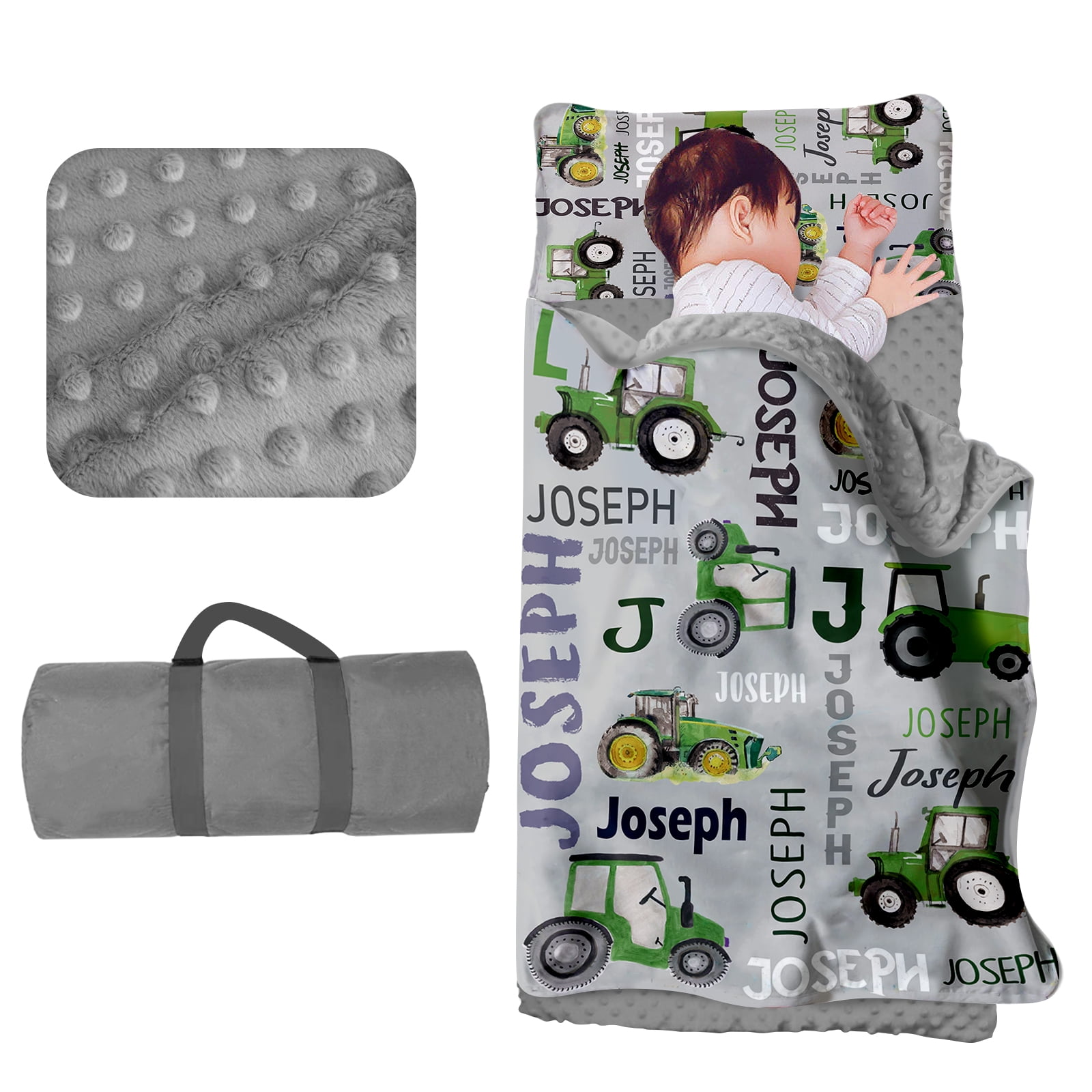 Kainsy Personalized Toddler Nap Mat for Daycare Cot Bedding - Baby Boys ...