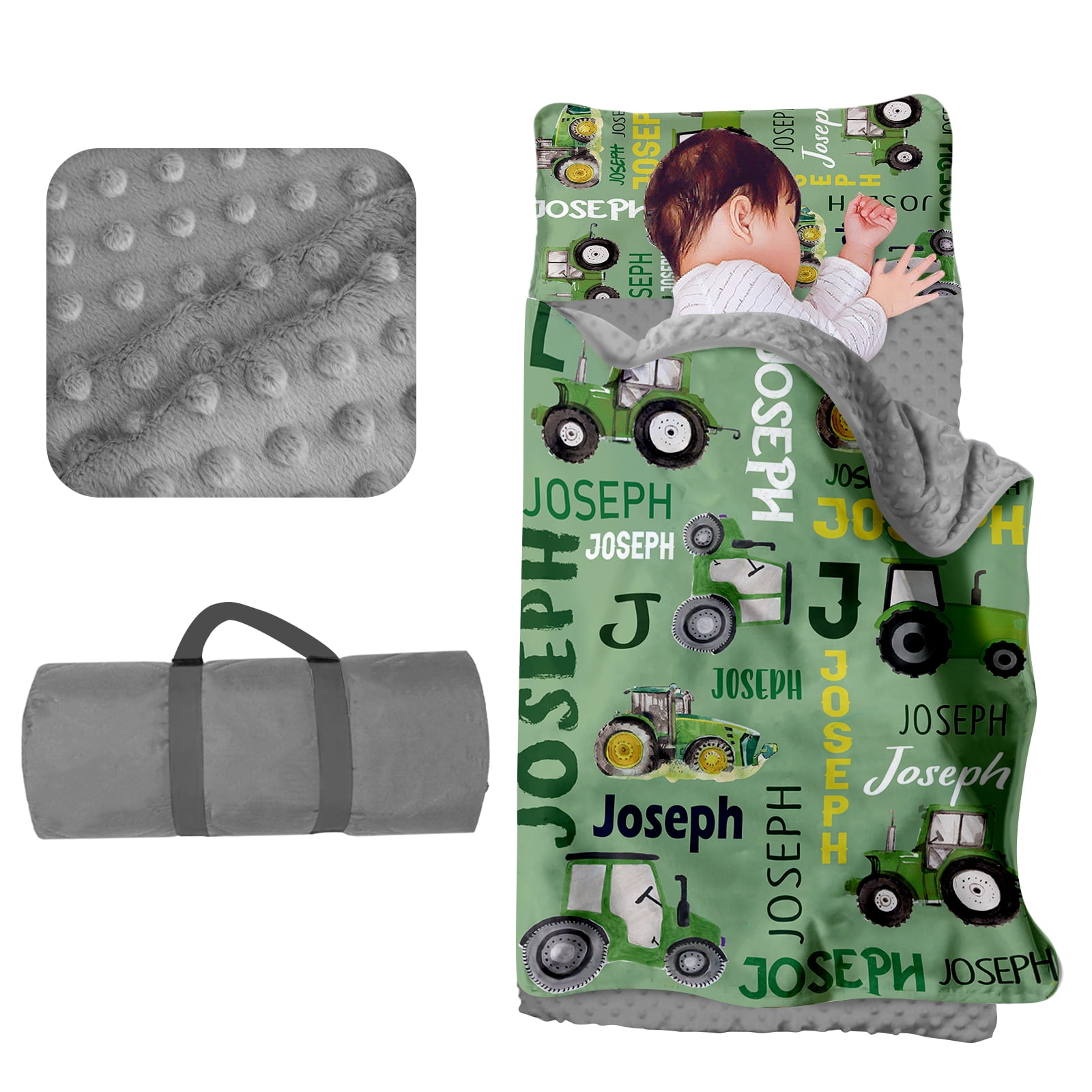 Kainsy Personalized Toddler Nap Mat for Daycare Cot Bedding - Baby Kids ...