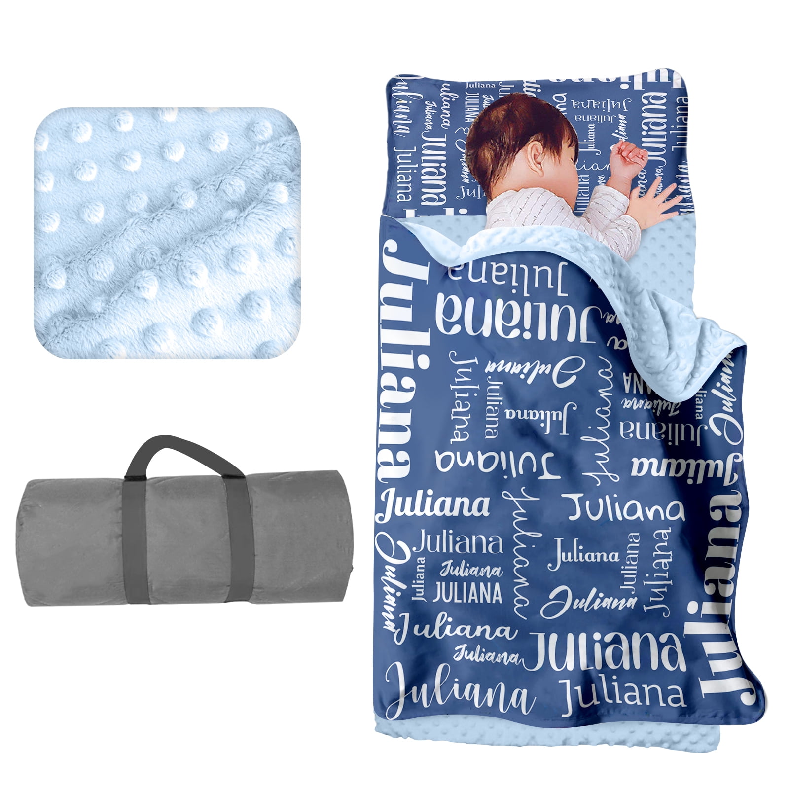 Personalized Toddler Nap Mat for Daycare - Evulum Kids Boys Sleeping ...