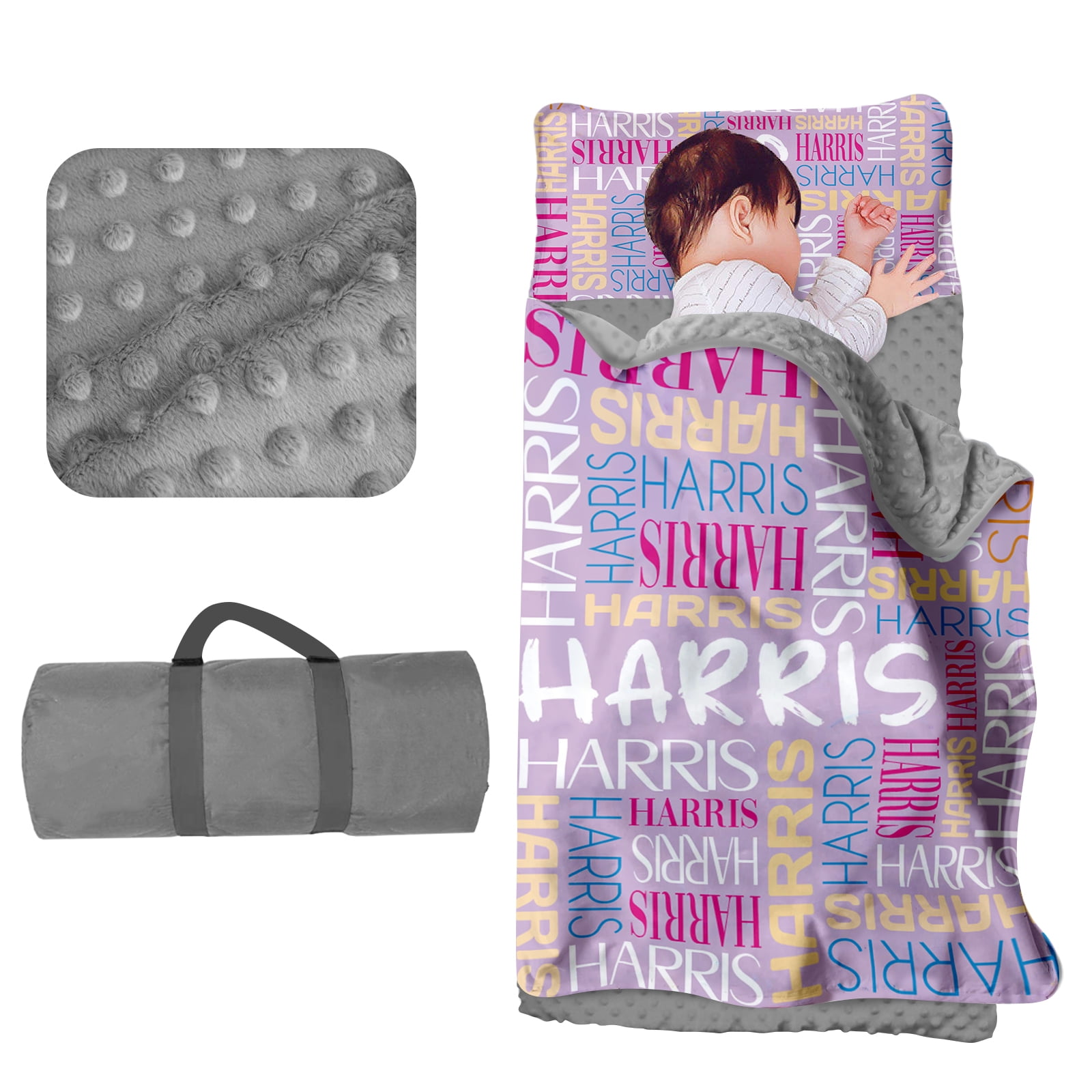 Kainsy Personalized Toddler Nap Mat for Daycare - Evulum Kids Girls ...