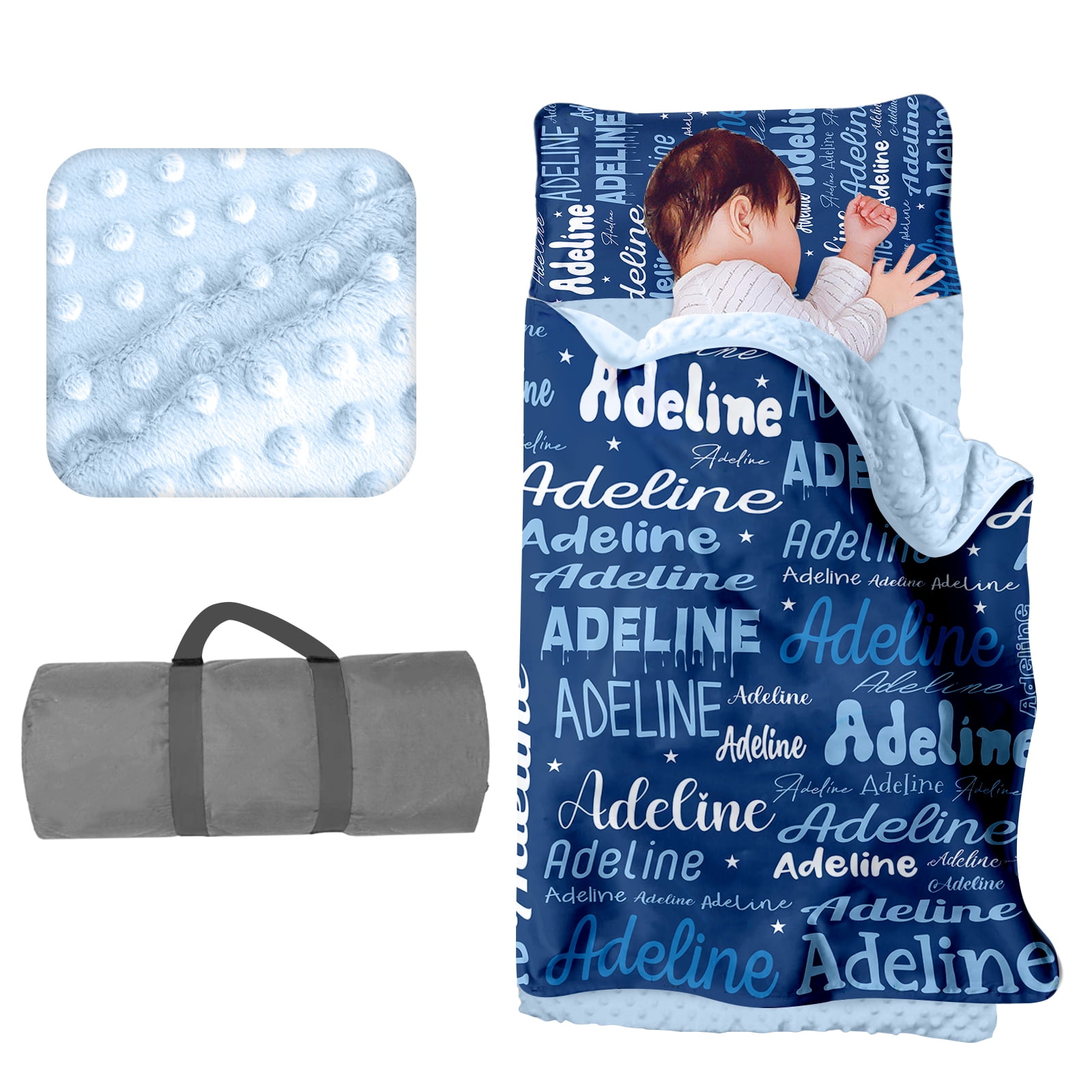 Kainsy Personalized Toddler Nap Mat for Daycare - Kids Boys Sleeping ...