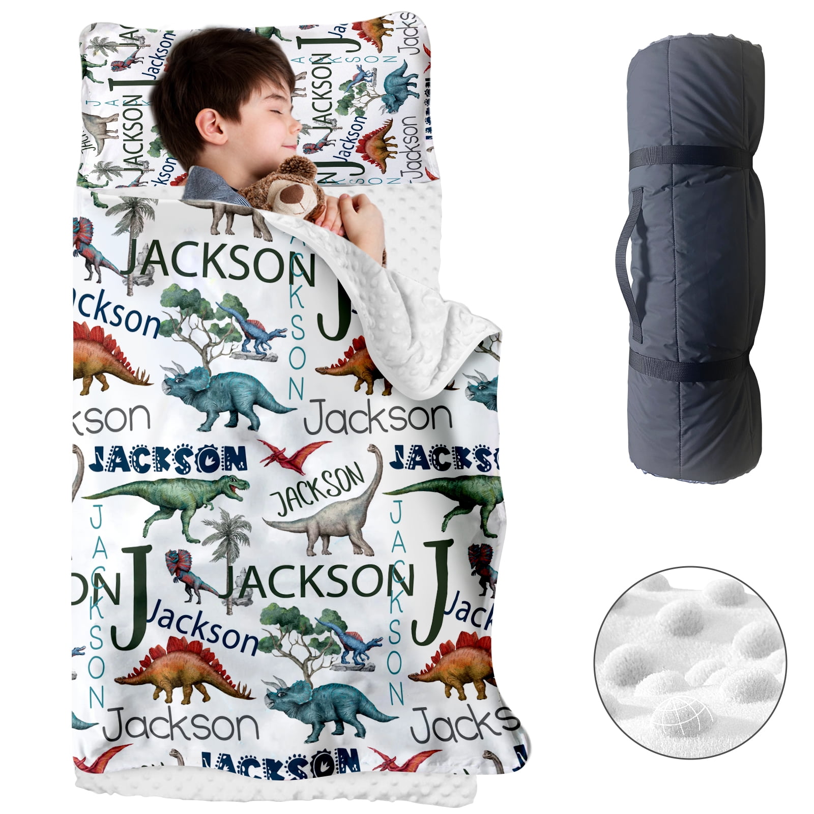 Kainsy Personalized Toddler Nap Mat for Preschool - Fold Kids Sleeping ...