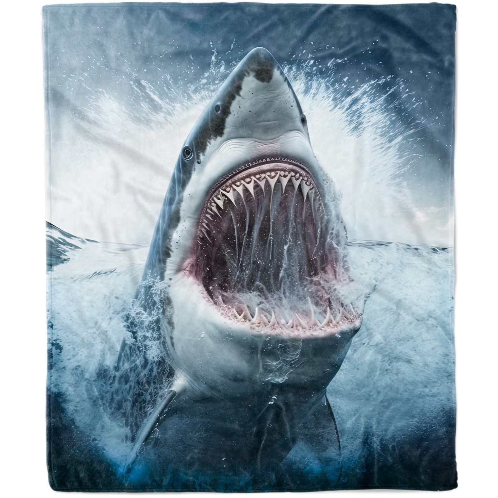 Kainsy Shark Throw Blanket for Adults, Shark Blanket for Adults Men ...