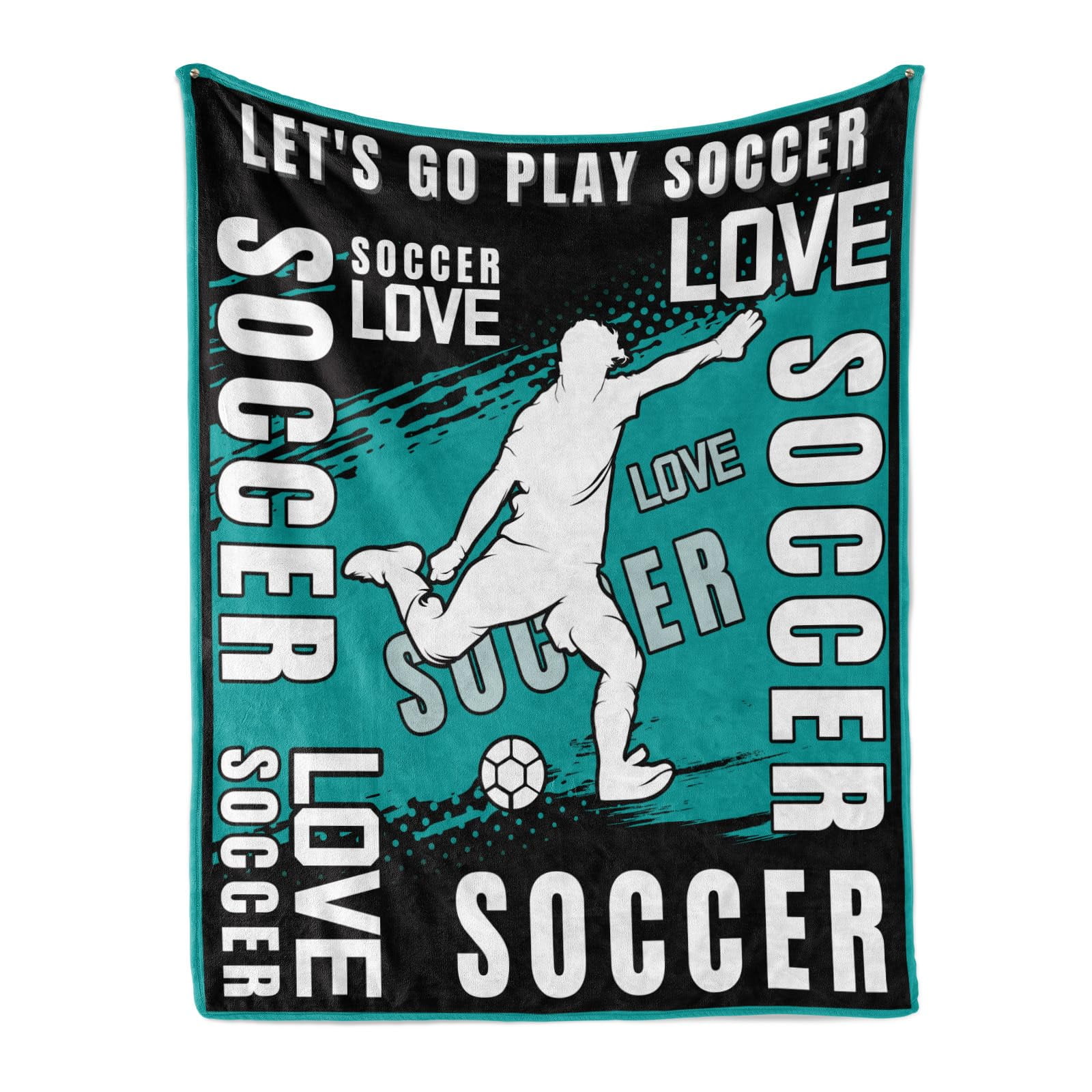 Kainsy Soccer Blankets for Boys Girls, Soccer Team Player Soccer Gift ...