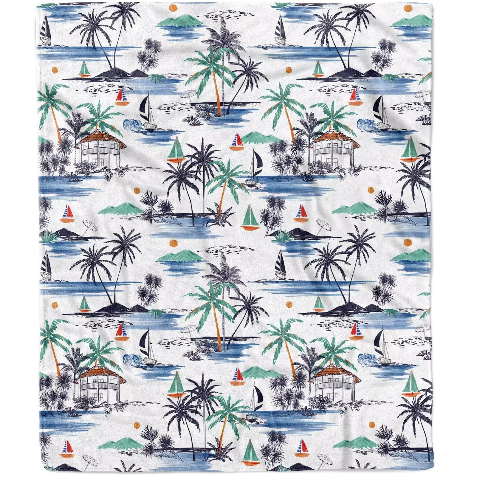 Kainsy Throw Blanket Hawaiian Flannel Fleece Blanket, Comfy Throw ...