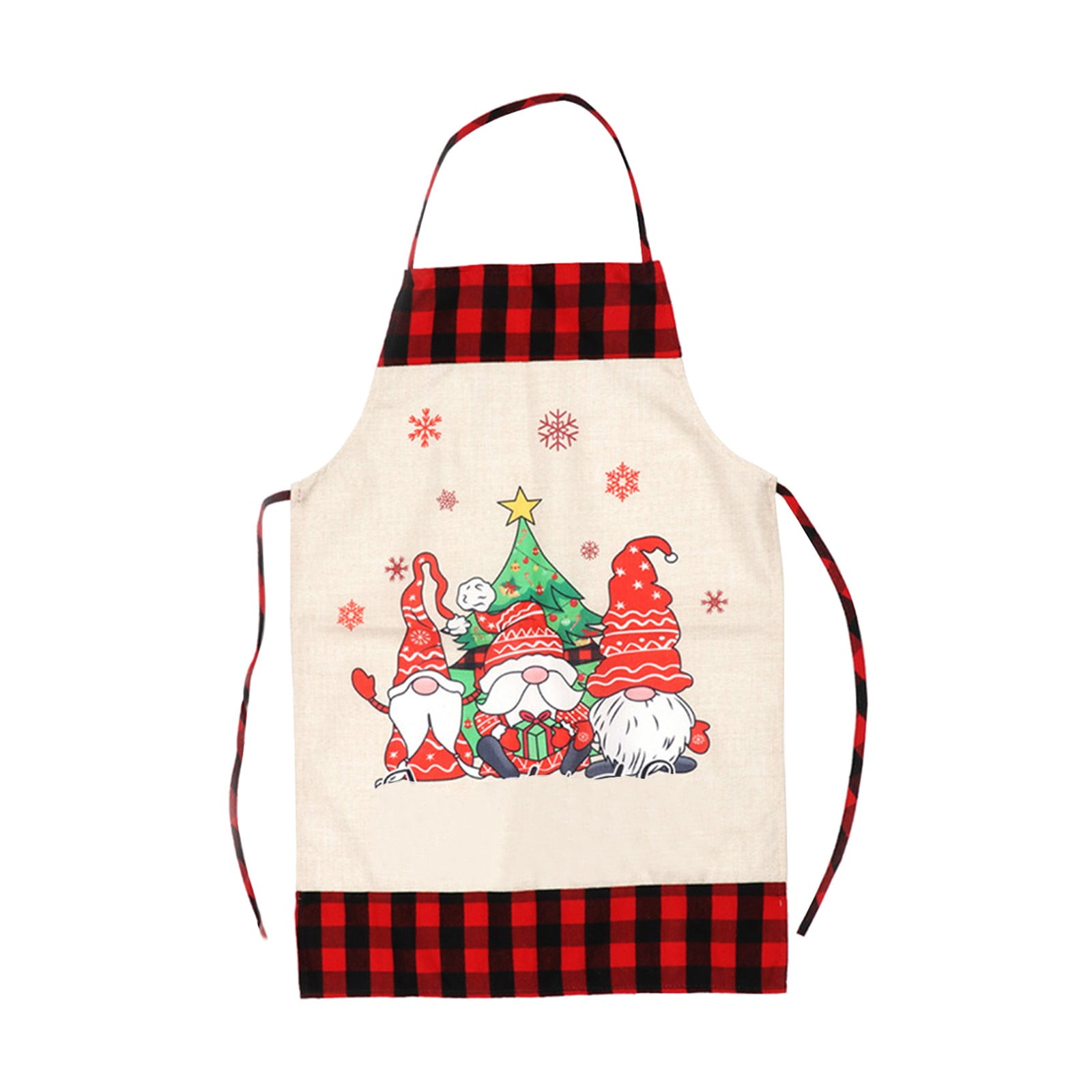 Kaireo 1Pcs Christmas Apron Funny Cartoon Apron Style Christmas Santa ...