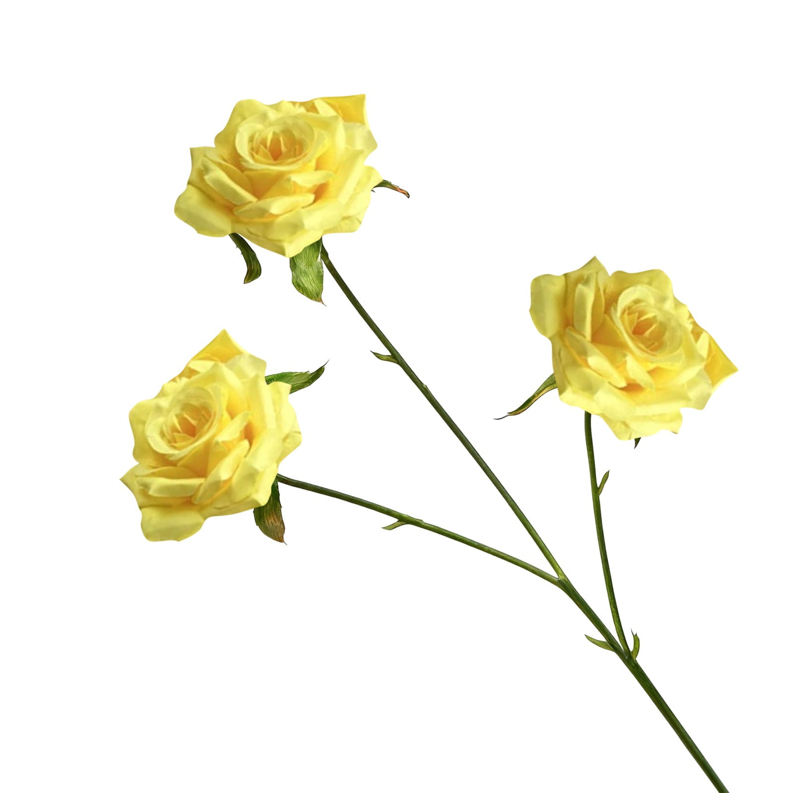 Kaireo 3 Head Rose Faux Flower Blooms Flower Blooms Rose Flower Blooms ...