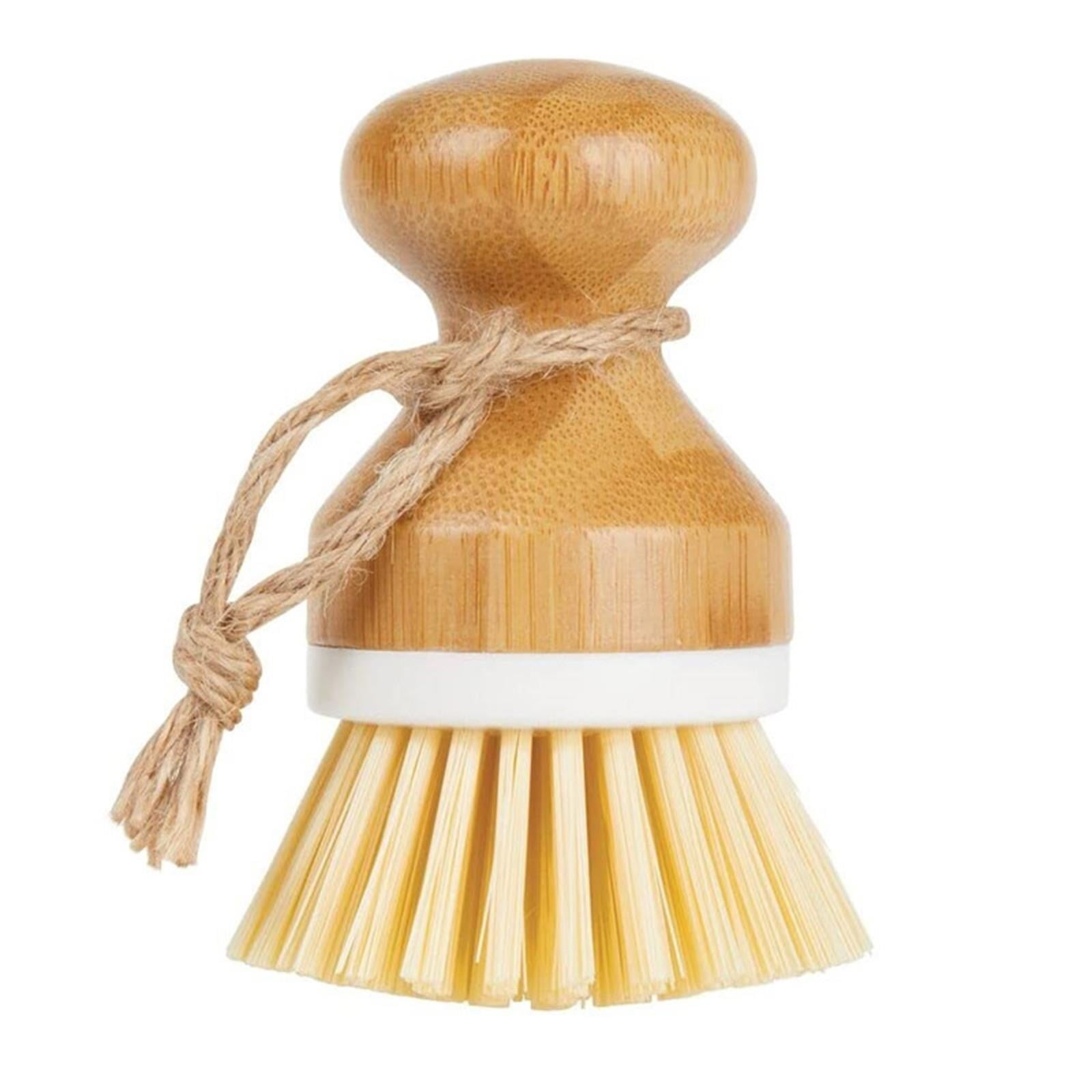 Kaireo Bamboos Palms Brush Scrub Brush for Dishes Pots Pans Kitchen ...