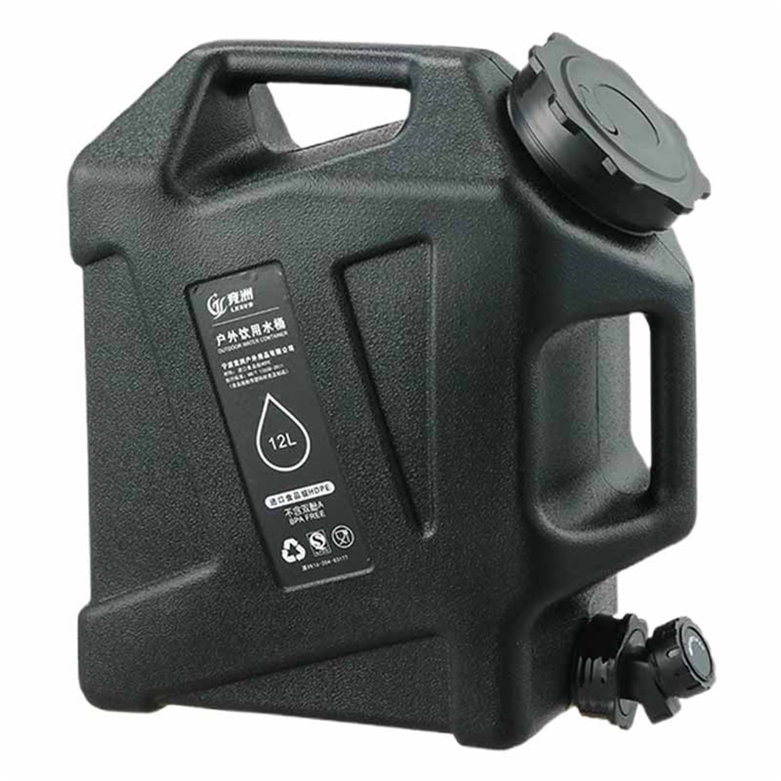 Kaireo Camping Water Container 3.2 Gallon Water Jug with Spigot ...