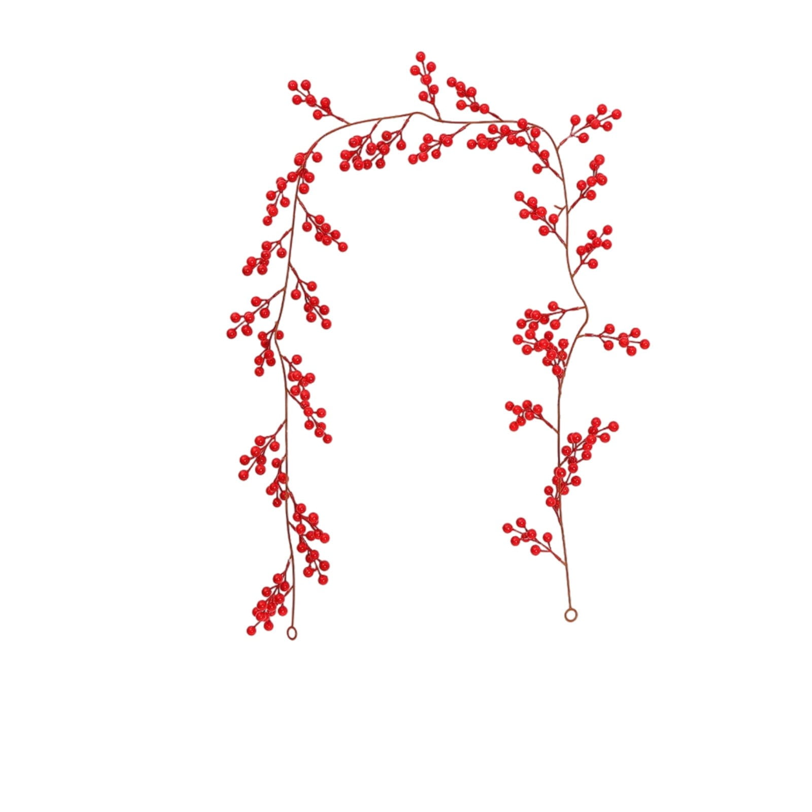 Kaireo Christmas Red Berry Garland Artificial Red and Berry Christmas ...
