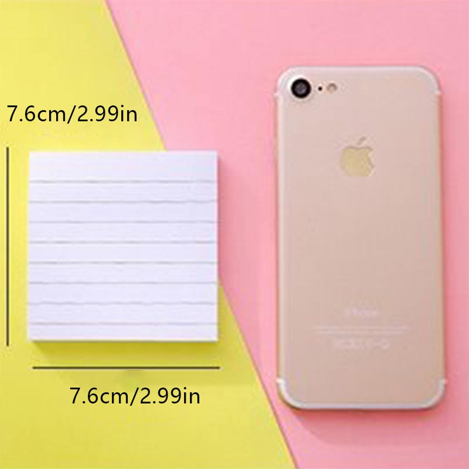 Kaireo Lined Sticky Notes 6 Pads 3X3 Inches Aesthetic Pads with Lines ...