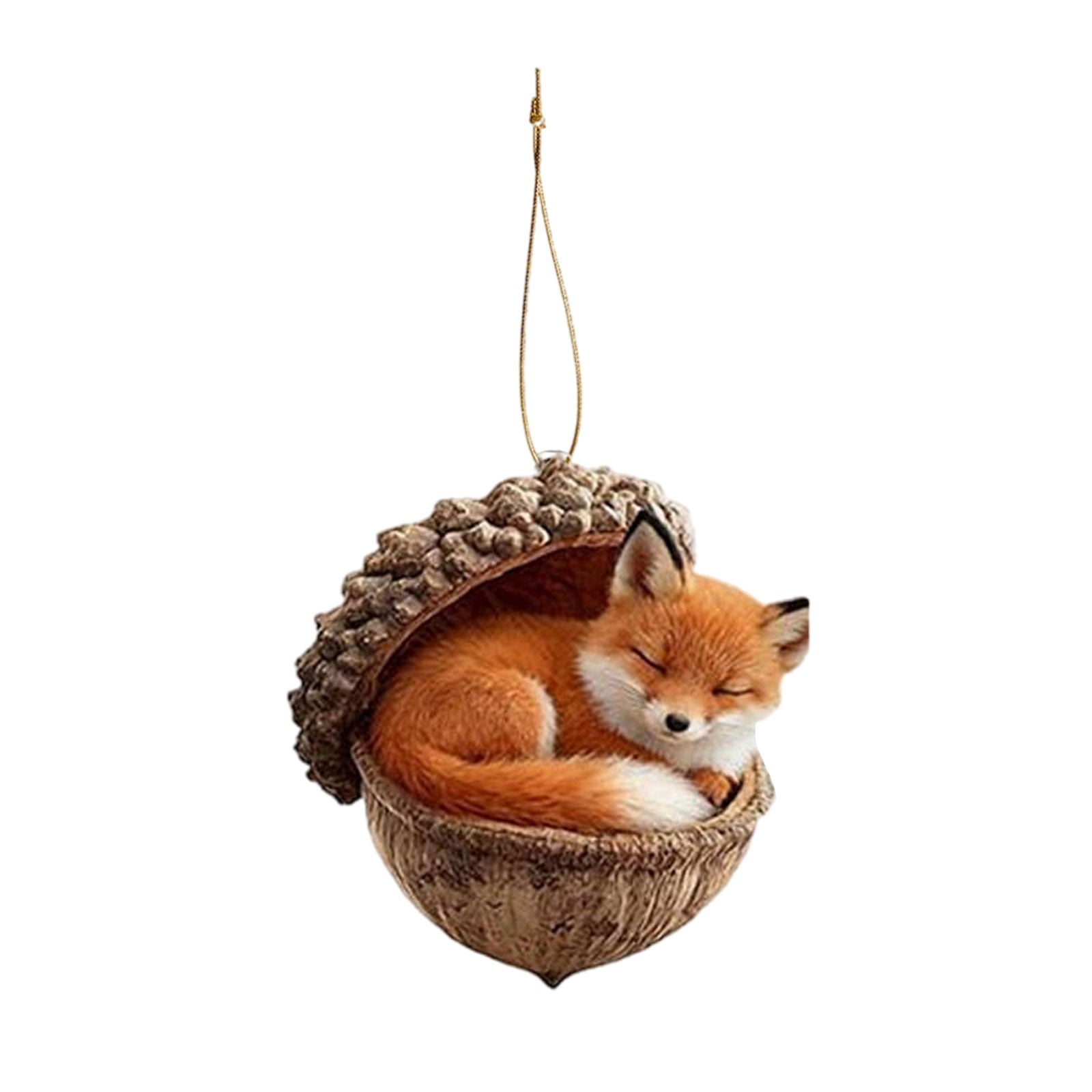 Kaireo Pine Cone Animal Pendant G,Animal Hibernation 3D Acrylic Flat ...