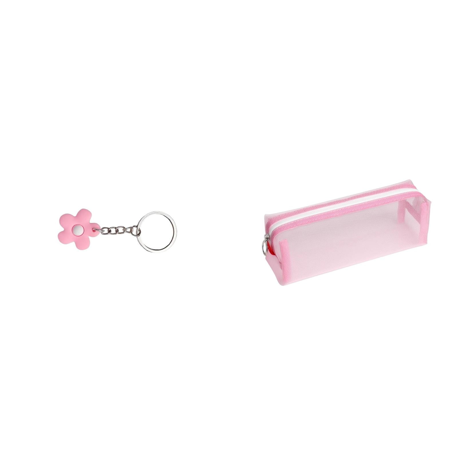 Kaireo Small Flower Keychain,Kawaii Aesthetic Key Ring With Bell,Soft ...