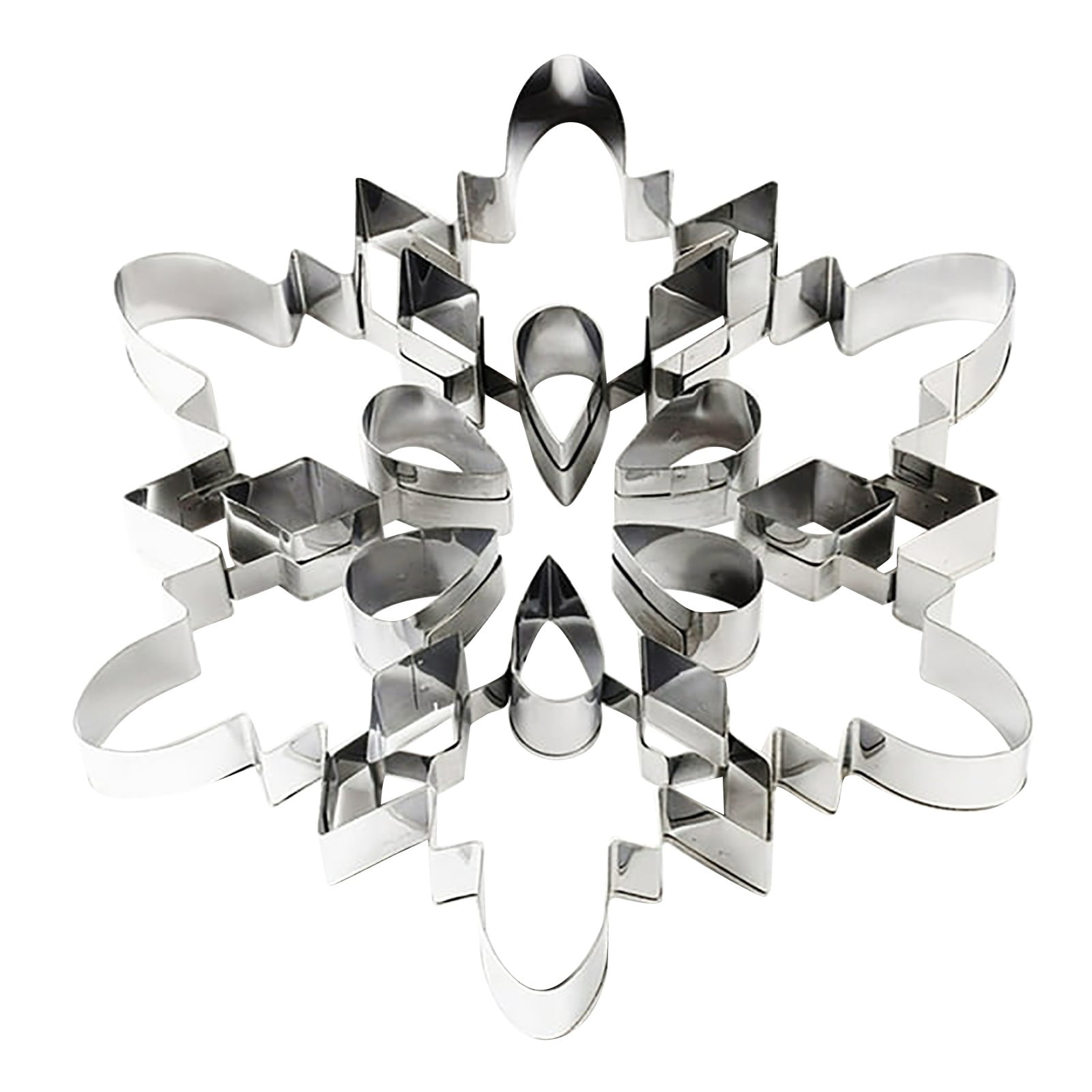 Kaireo Stainless Steel Snowflake Cookie Mold,Large Snowflake Cookie ...