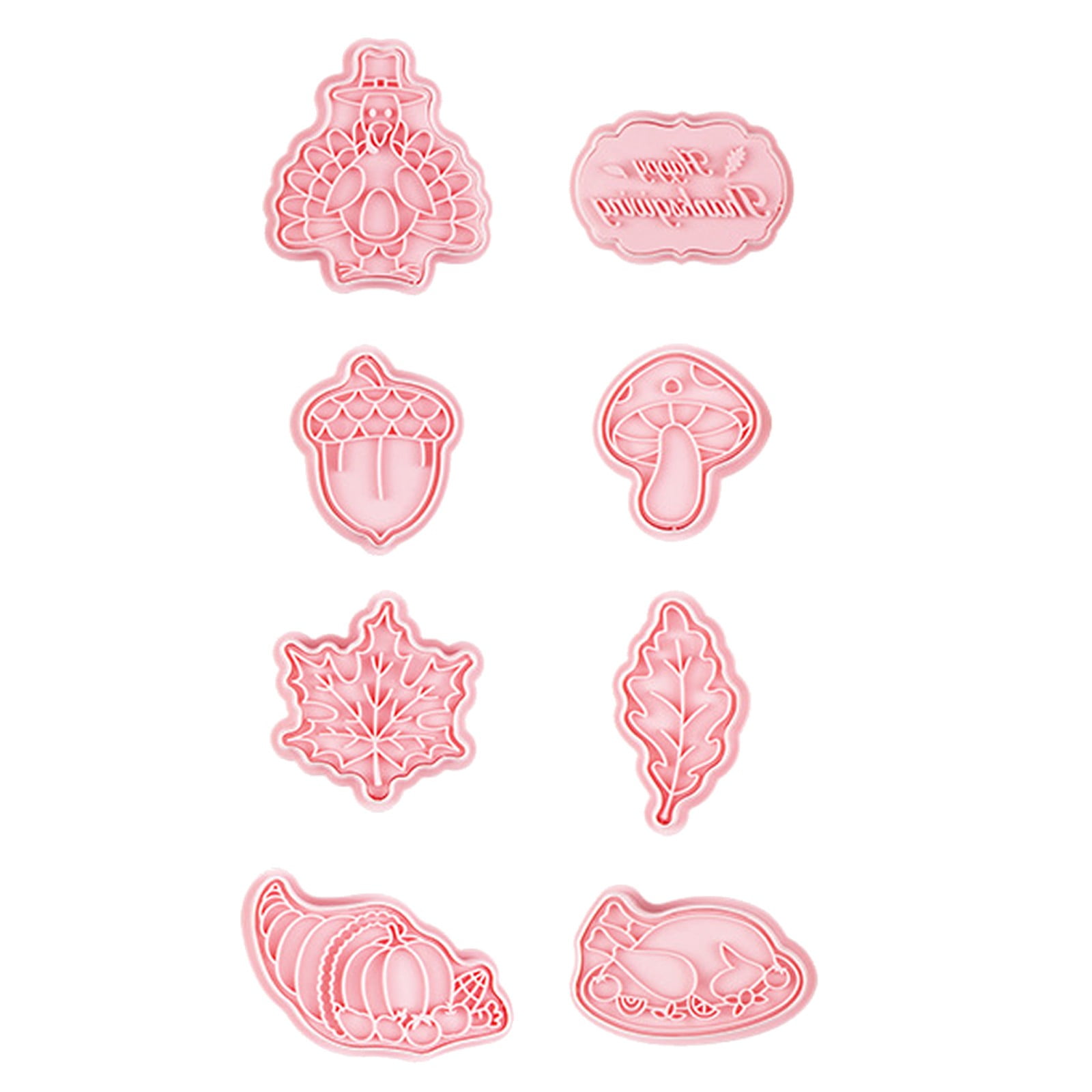 Kaireo Thanksgiving Cookie Cutter Set 8 Pcs Cookie Cutters for Making ...