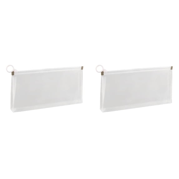 Kaireo Transparent 3D Zipper Envelope Bag A6 Size Clear Plastic Pouch ...