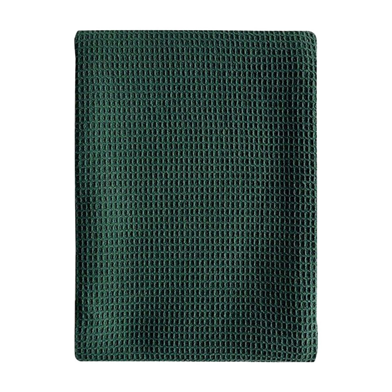 Kaireo Waffle Dishcloth Gn1,Green Kitchen Dish Towels Cotton Cloth Soft ...