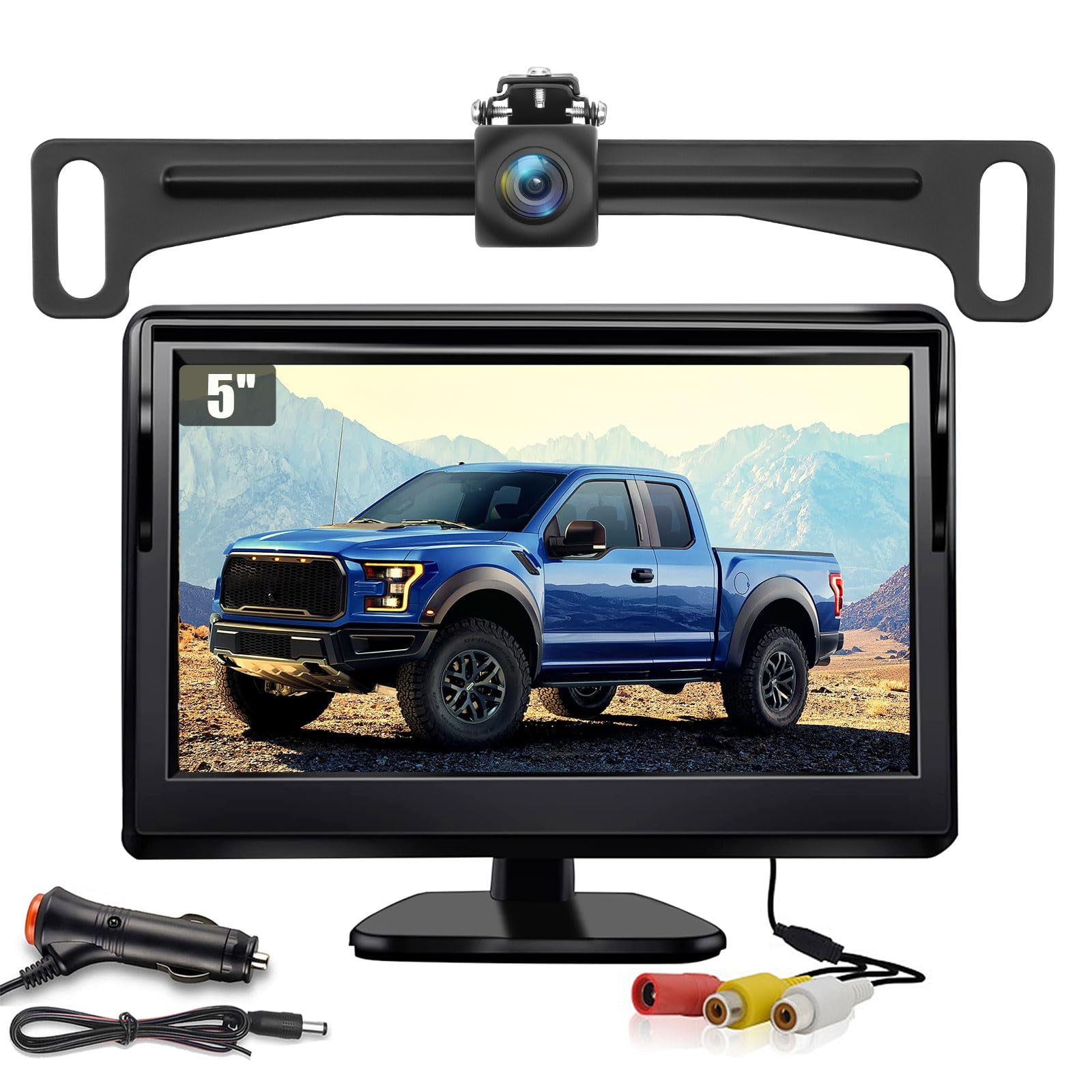 Kairiyard Backup Camera, 5inch Back up Camera for Car 170° Wide Angle ...