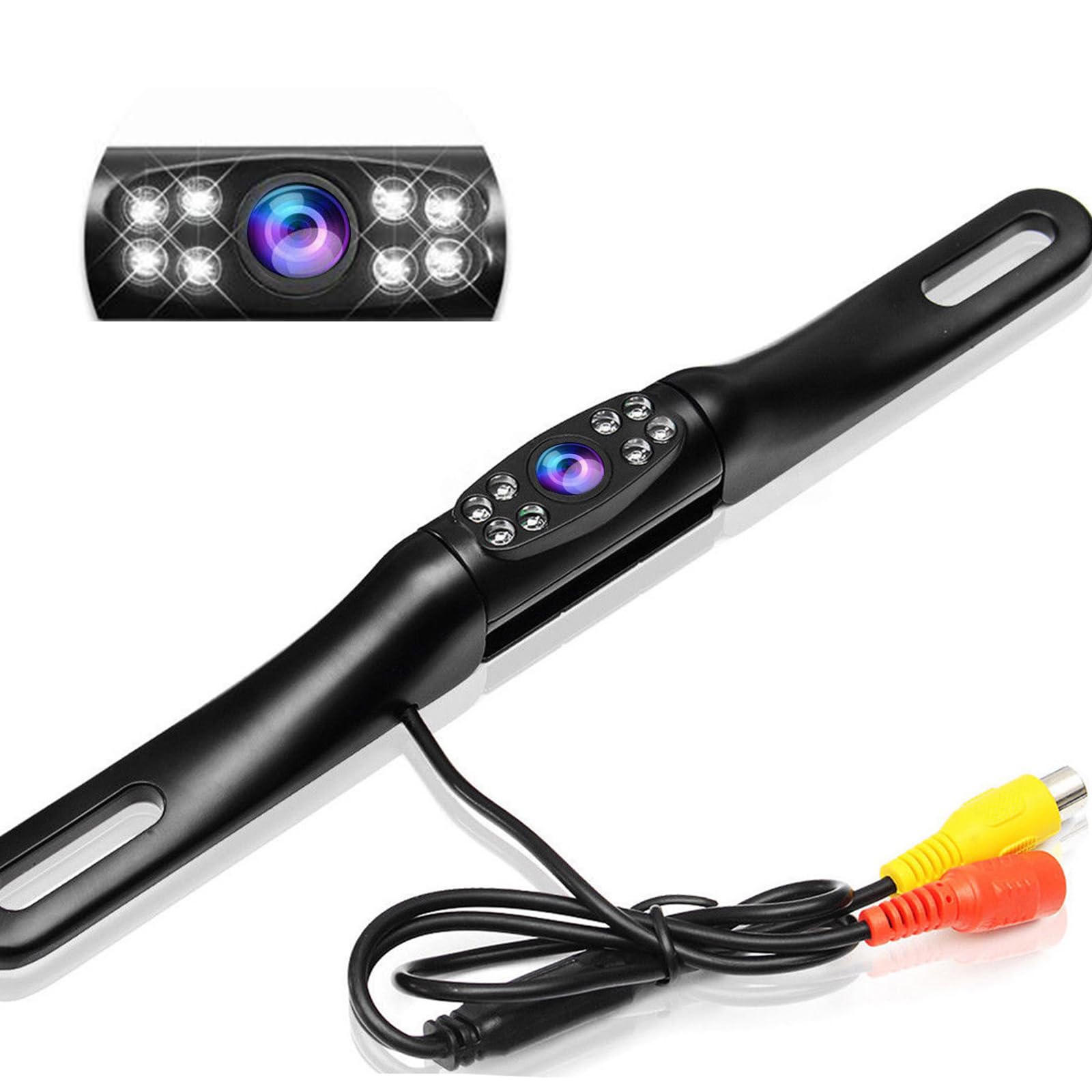 Kairiyard License Plate Backup Camera, Waterproof 170° View Rear View ...