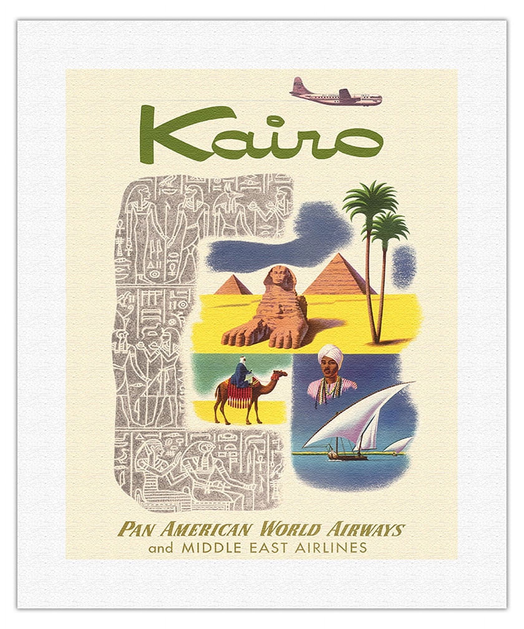 Kairo (Cairo) Egypt - via Beirut with Clipper Planes - Pyramids ...