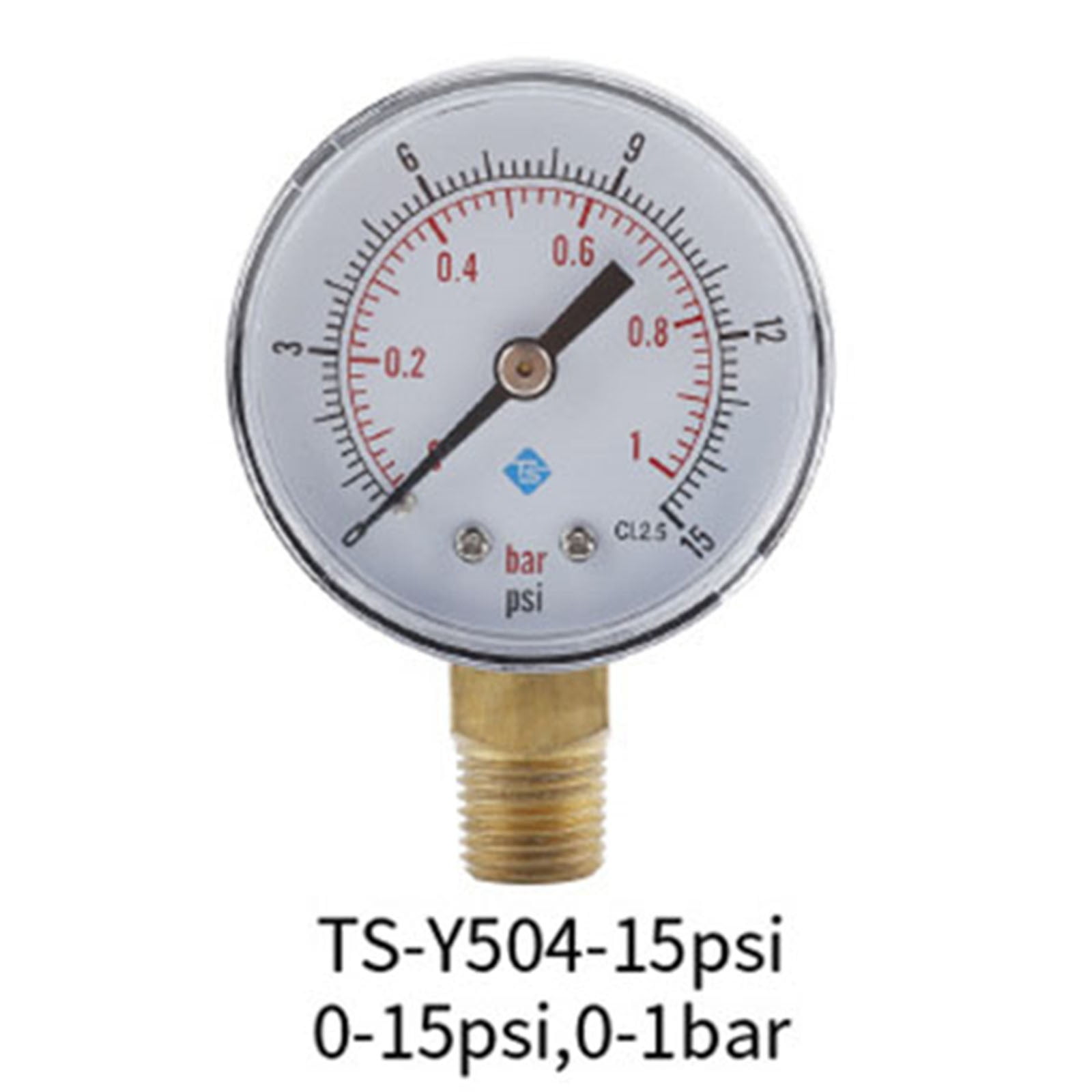 Kairuite 1/4 Inch BSPT Air Pressure Gauge Water Air Oil Pressure Meter ...