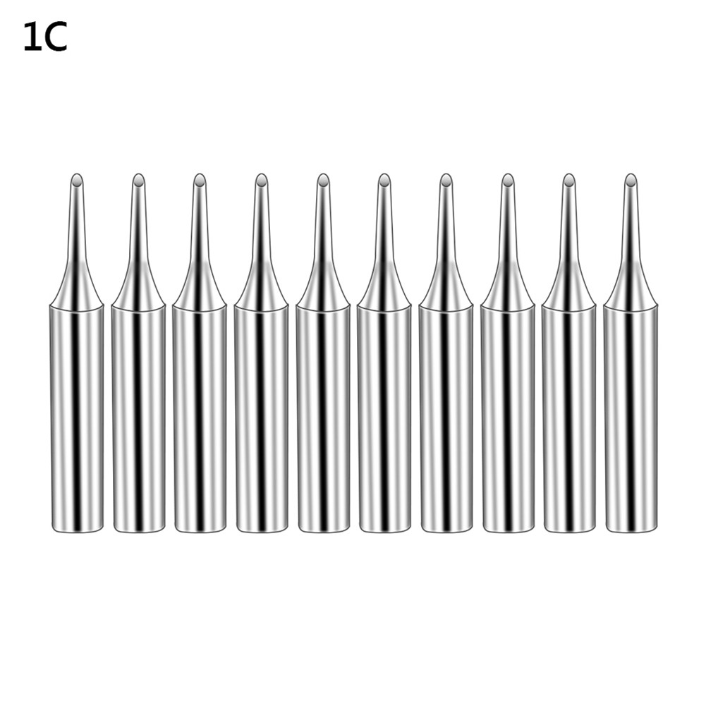 Kairuite 10Pcs Solder Iron Tips Lead-Free Welding Tip 900M-T-K SK B I 3C 4C 1.6D 2.4D C1 ...