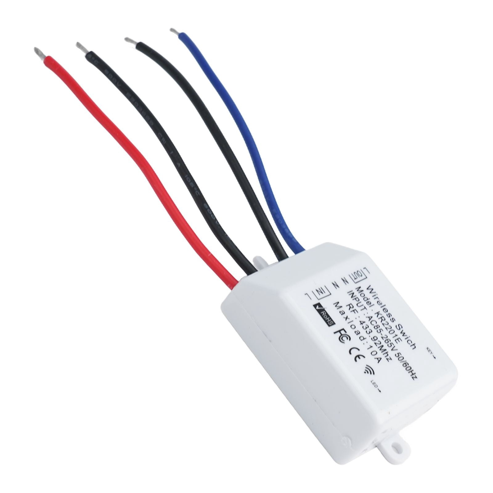 Kairuite 433Mhz 220V Wall Portable RF For Smart Wireless Switch Light ...