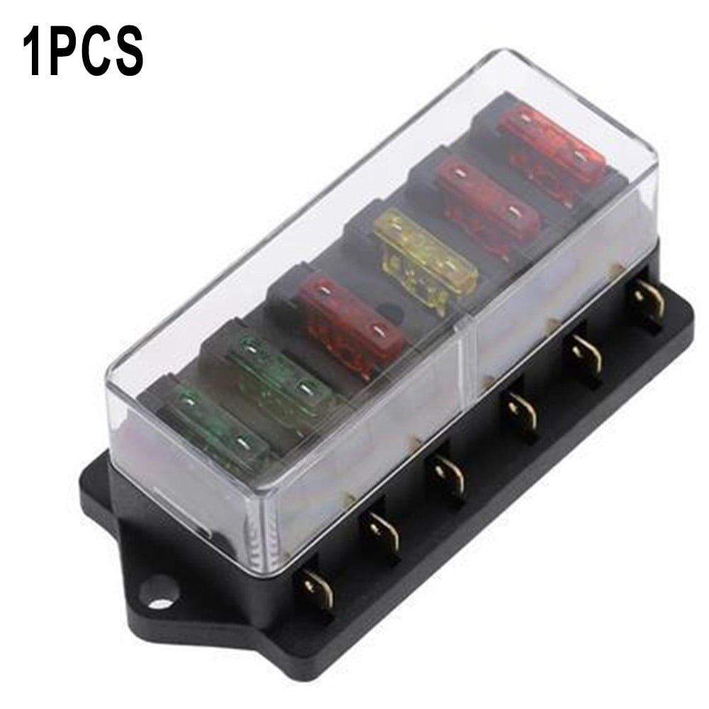 Kairuite 6 Way Fuse Box for Standard Blade Fuses Holder ATO / Block 12v ...