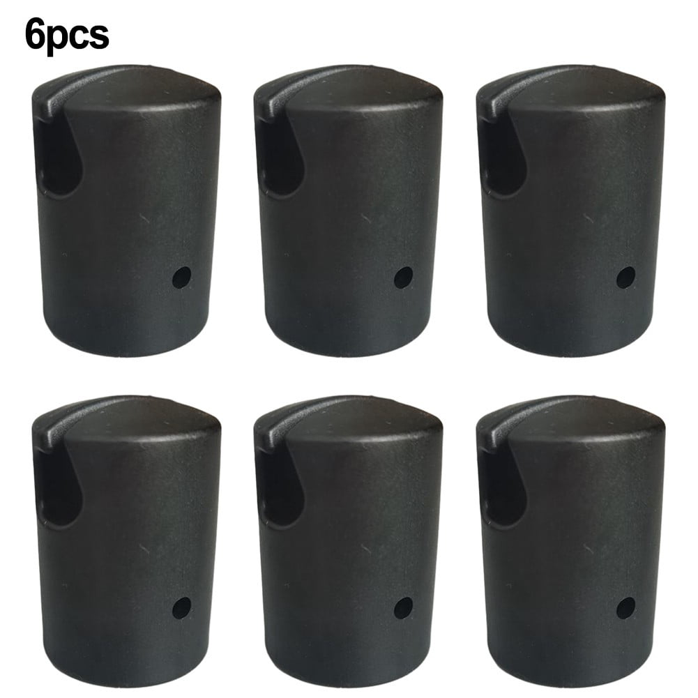 Kairuite 6pcs Enclosure Pole Cap Replaced Rod Cover Groove Pole Cap ...