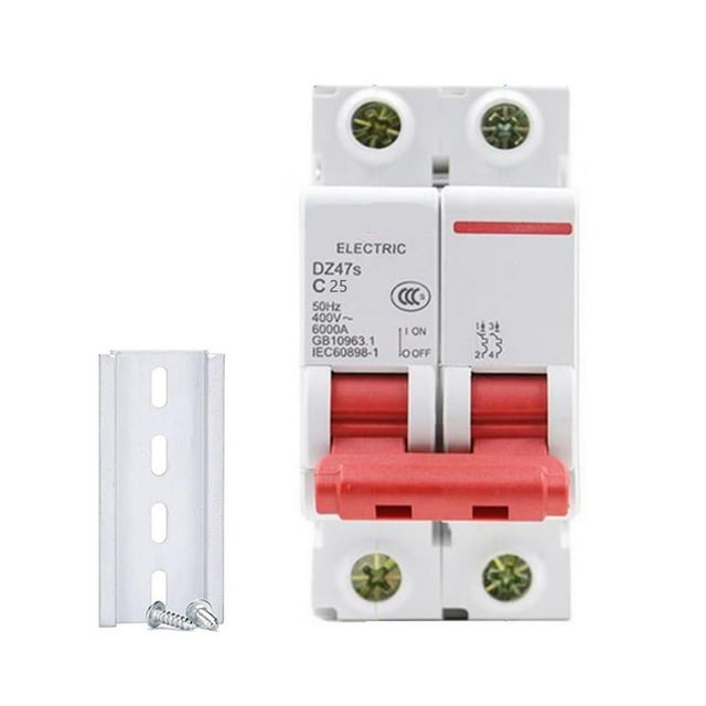 Kairuite AC Miniature Circuit Breaker 2P DIN Rail Mount Circuit Breaker ...