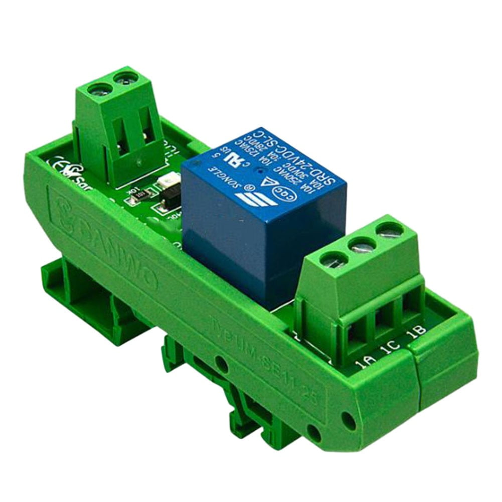 Kairuite Din Rail 1 Channel Relay Board 5/12/24V Relay + Interface ...