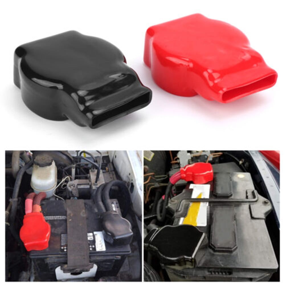 Kairuite Hot Battery Terminal Covers Positive Negative Top Post Cap ...