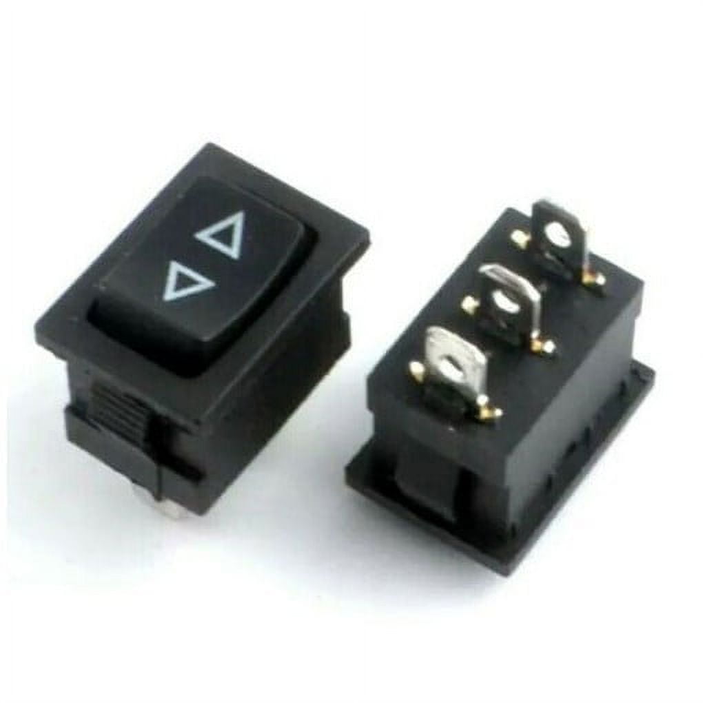 Kairuite MOMENTARY ON/OFF Direction Rocker Switch 3 Pin 21x15mm 3A DIY ...