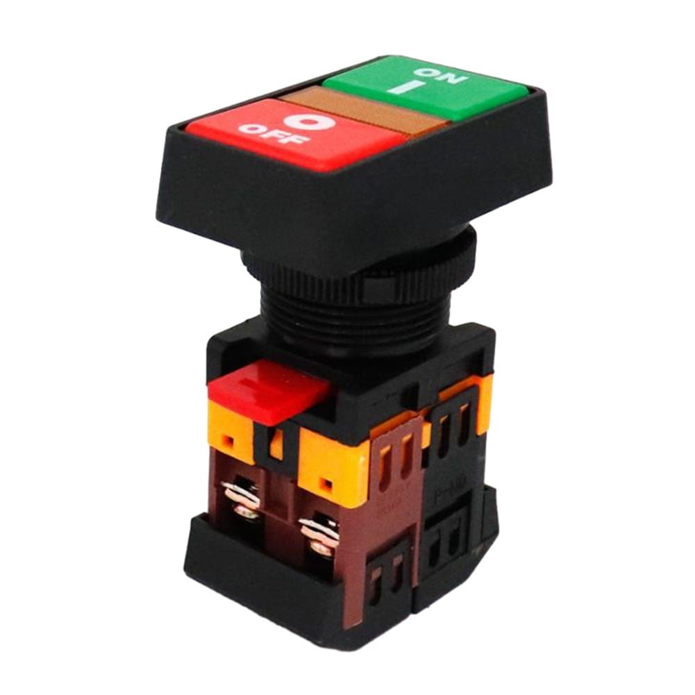 Kairuite PPBB-30 ON/Off Start Stop Button Switch Self-reset/Momentary ...