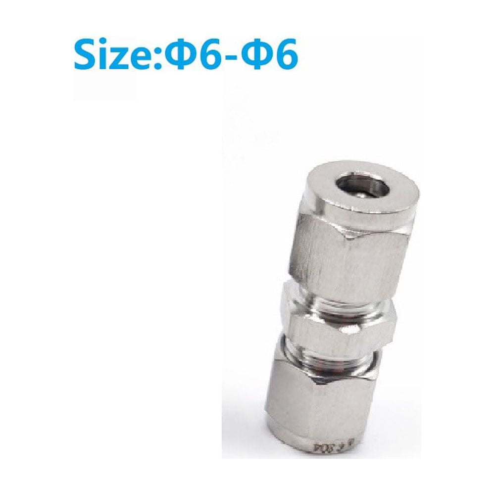 Kairuite Stainless Steel Compression Tube Fitting Straight Connect ...