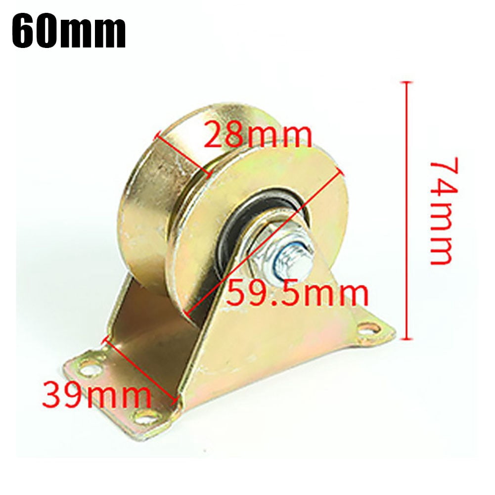 Kairuite Track Pulley Steel Cable Pulley for Ropes 1-8mm Cable Pulley ...