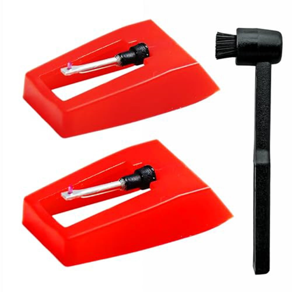 Kairuite Turntable Record Player Needles with Stylus Cleaning Brush Kit ...