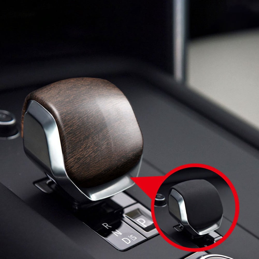 Kairuite Wood Grain Console Gear Shift Knob Cover Trim For Range Rover ...