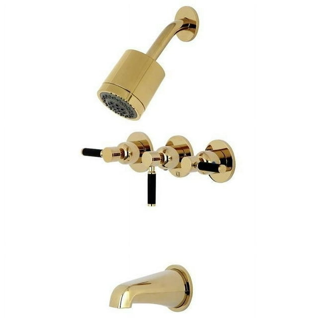Kaiser 3-Handle Tub & Shower Faucet, Polished Brass - Walmart.com