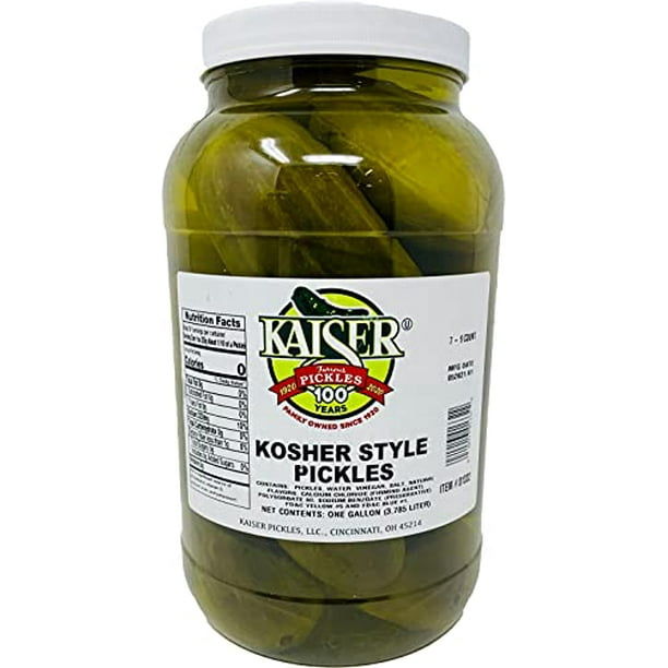 Kaiser Kosher Pickles - Gallon Jar - Walmart.com