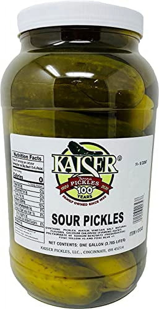 Kaiser Sour Pickles - Gallon Jar - Walmart.com